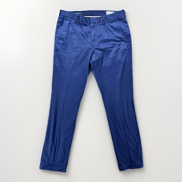 Bonobos | Pants | Bonobos Monday Straight Leg Chino Flat Front Blue ...